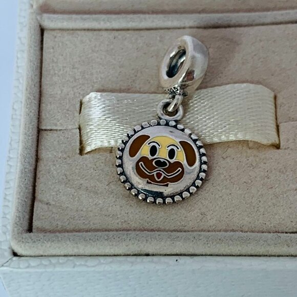 Pandora | Jewelry | Pandora Dog Animal Printing Exclusive Dangle Charm ...